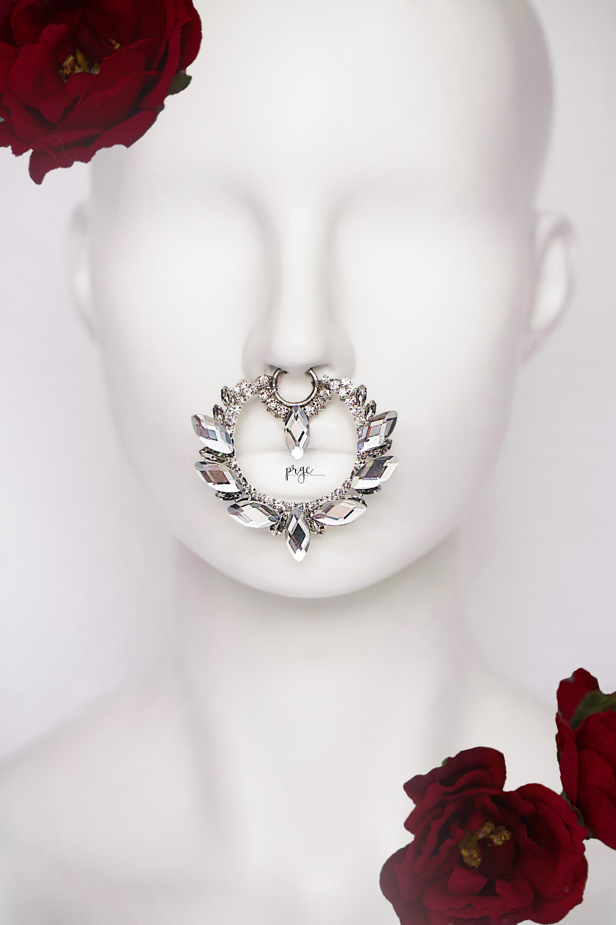 Extra Large Oversized Crystal Septum Ring Crystal Fake Septum | Etsy Canada