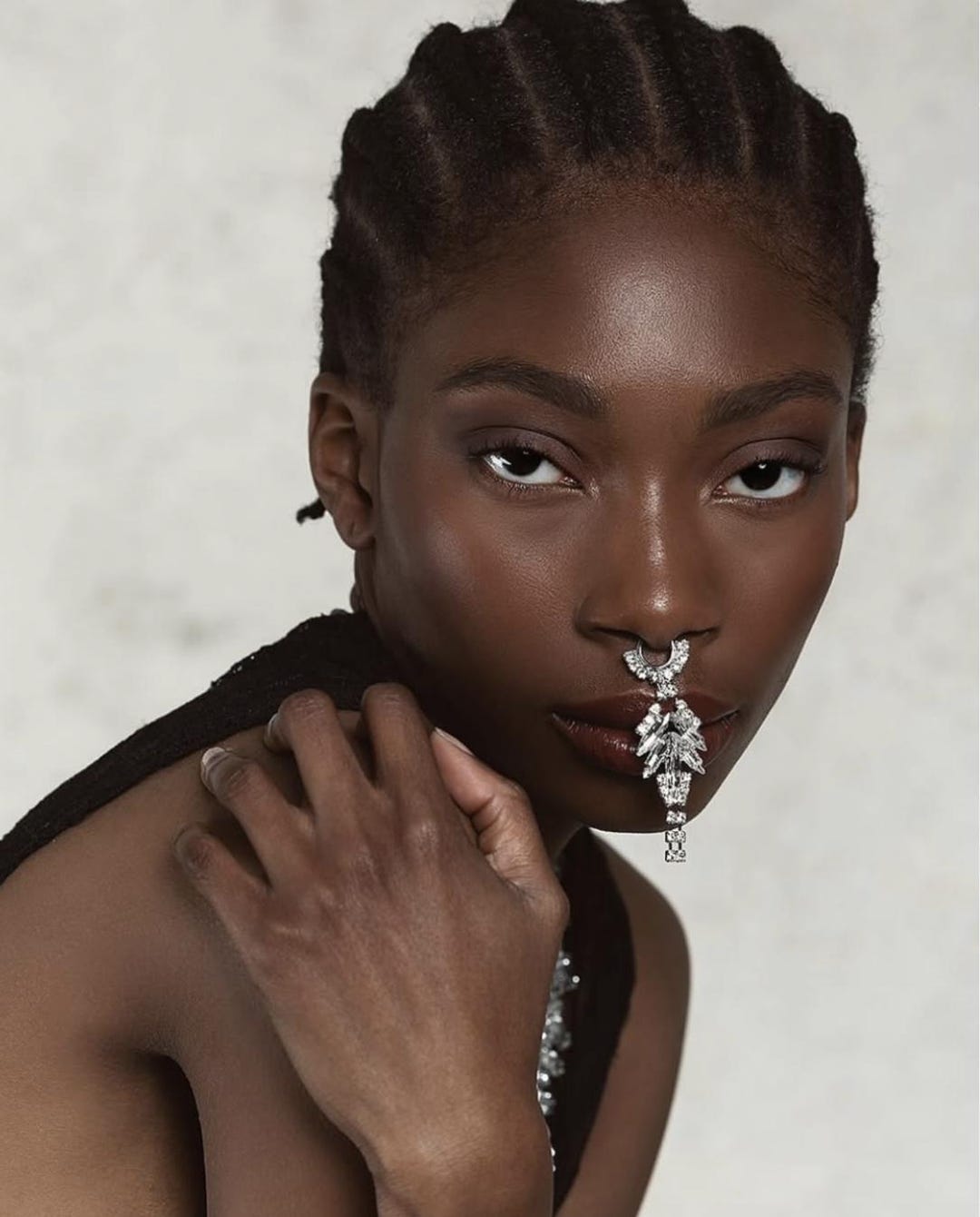 Large Oversized Septum, Rhinestone Septum Ring, Body Jewelry, Fake ...