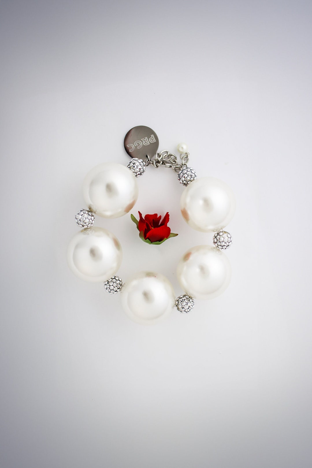 Extra Large Pearl Bracelet, Arm Candy, Bridal Arm Bracelet, Pearl ...