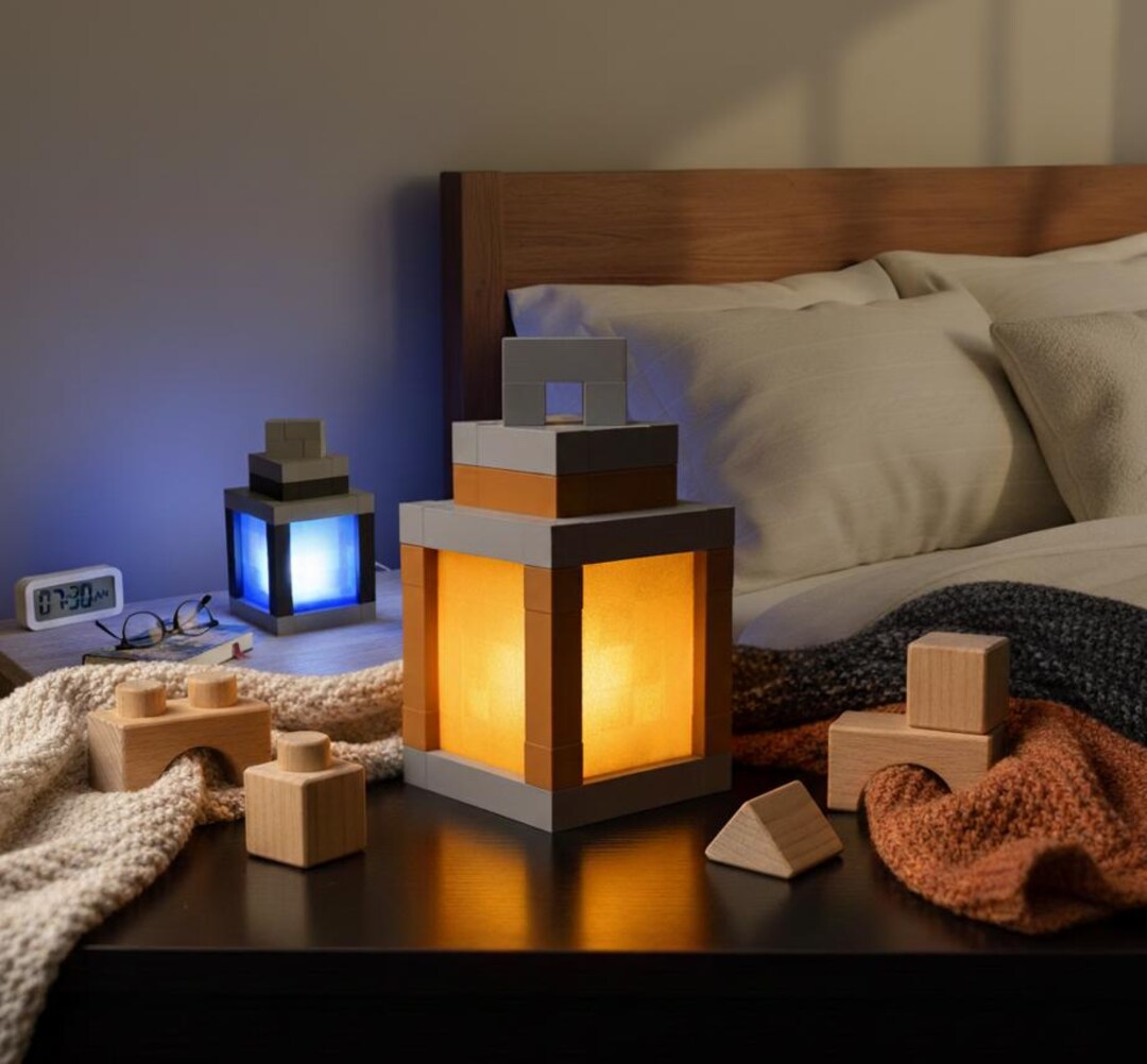 Pixel-perfect LED Lantern Light: the Ultimate Gamer Decor - Etsy