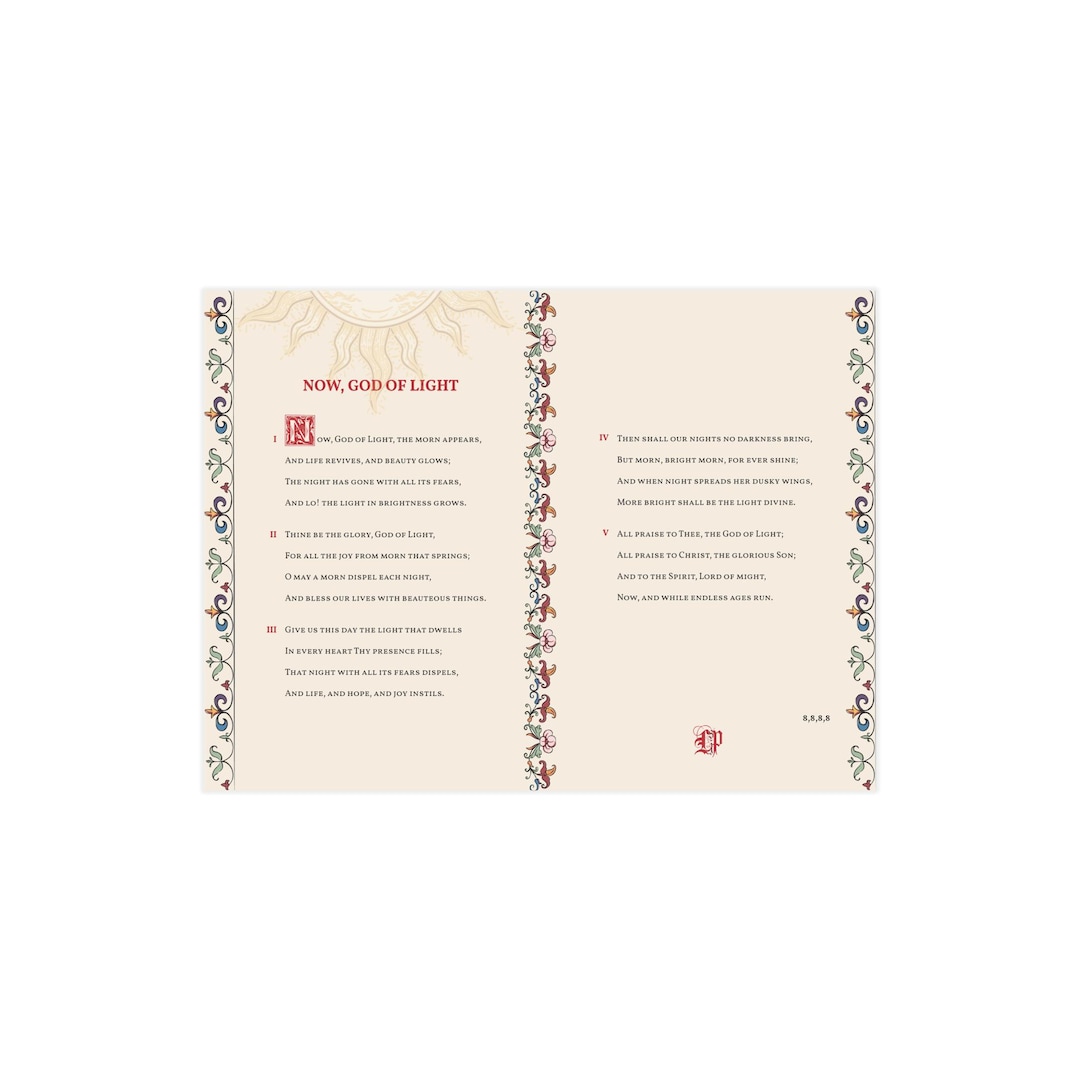Medieval Illuminated Poem Unframed Print | Decorative Book Page Art - Etsy