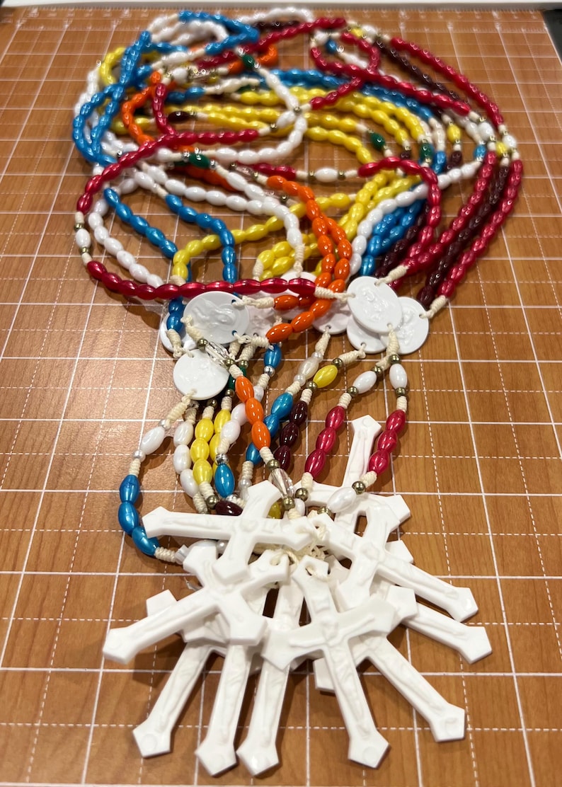 Homemade Plastic Bead Rosaries - Etsy