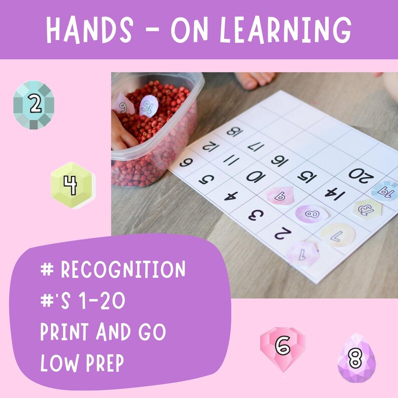 Number Treasure Hunt 1–20 | Preschool Counting Activity | Number ...