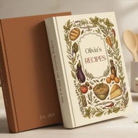 Personalized Recipe Book: Custom Family Cookbook, Cooking Journal - Etsy