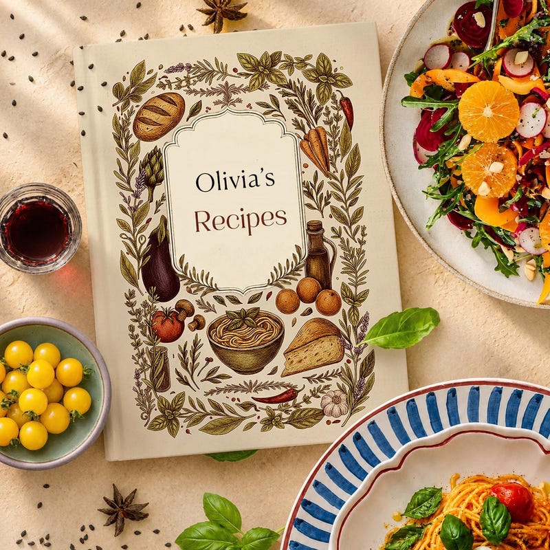 Custom Name Cook Book - Etsy