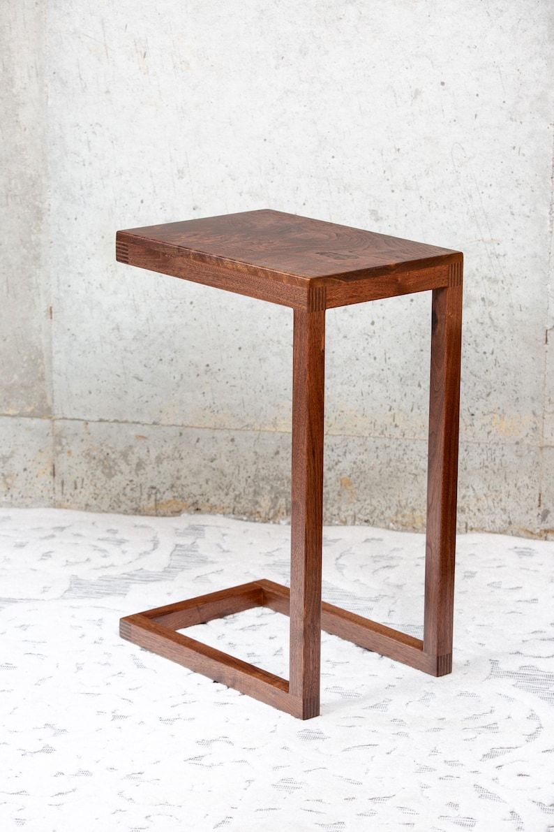 Powell C Table - Handcrafted Walnut Side Table - Etsy