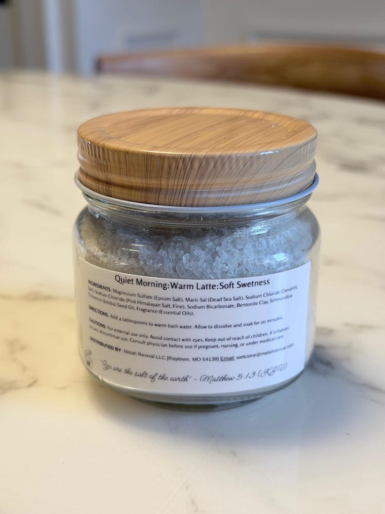 Soul Restoration-biblical Inspired Bath Salt Soak 8oz - Etsy