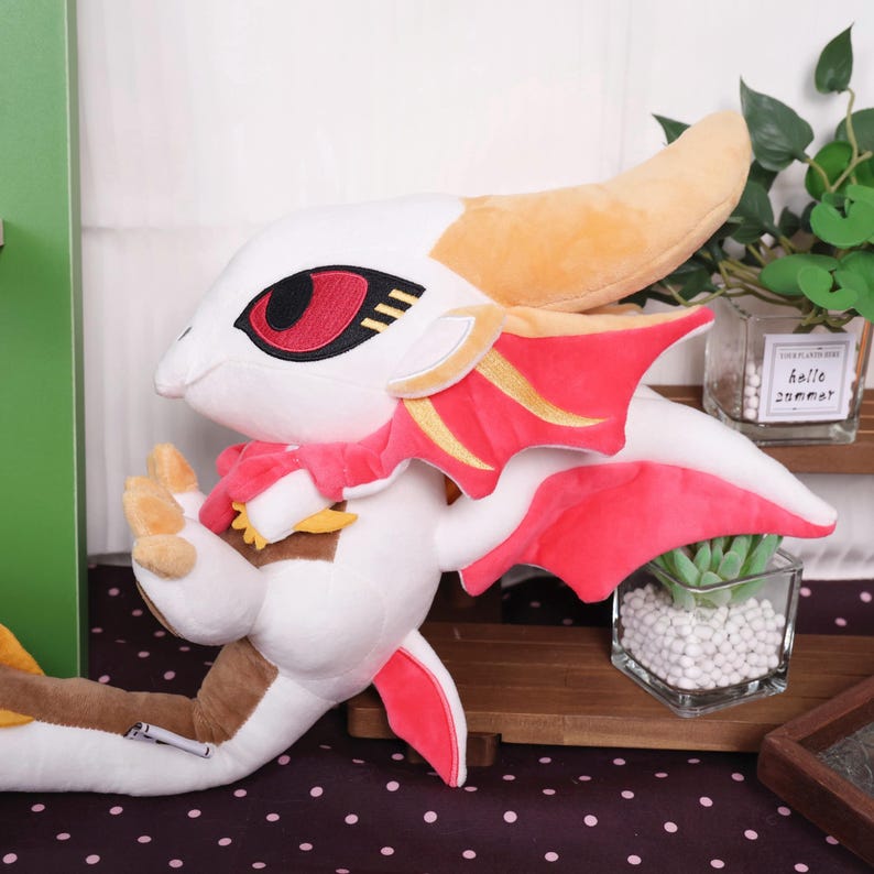 Monster Hunter Malzeno Plush Toy Handmade Long Tail Soft Stuffed Dragon ...