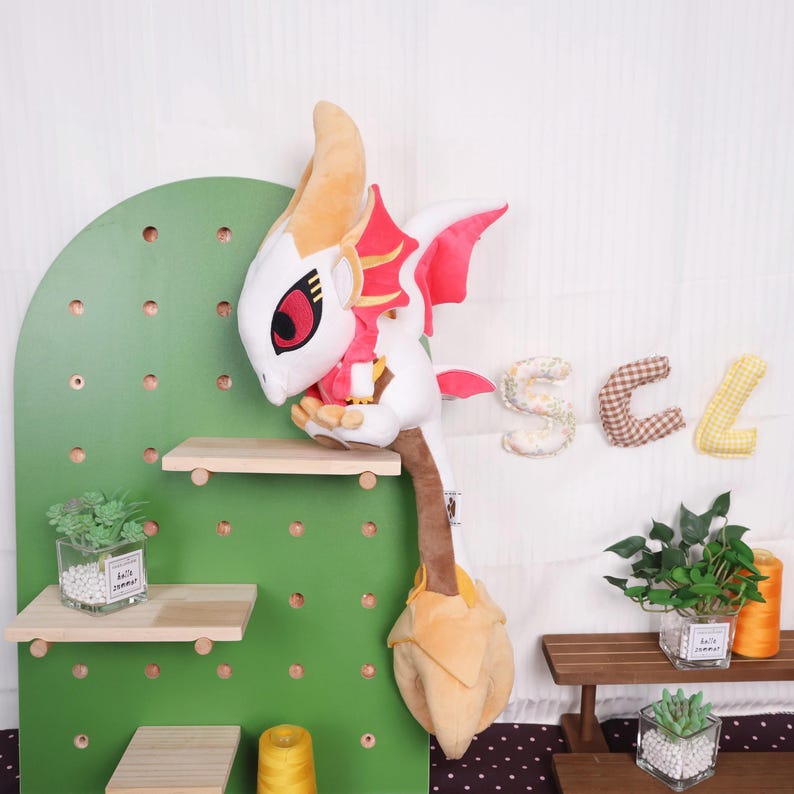 Monster Hunter Malzeno Plush Toy Handmade Long Tail Soft Stuffed Dragon ...