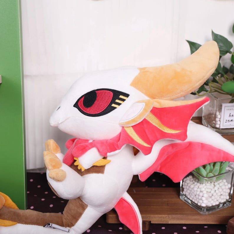 Monster Hunter Malzeno Plush Toy Handmade Long Tail Soft Stuffed Dragon ...