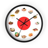 Sushi Wall Clock Sushi Decor - Etsy