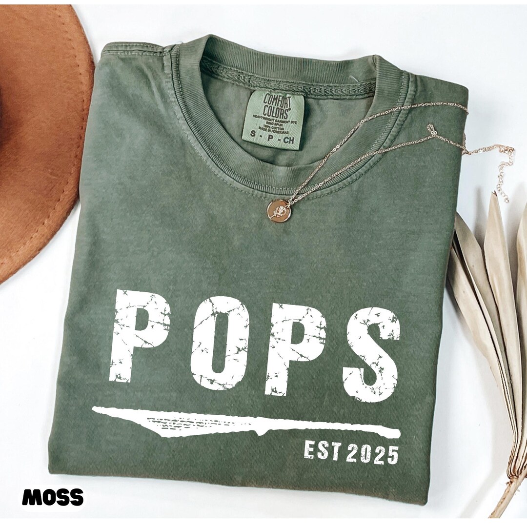 Personalized Pops Shirt, Custom Pops Est Shirt, New Pops Gift, New ...