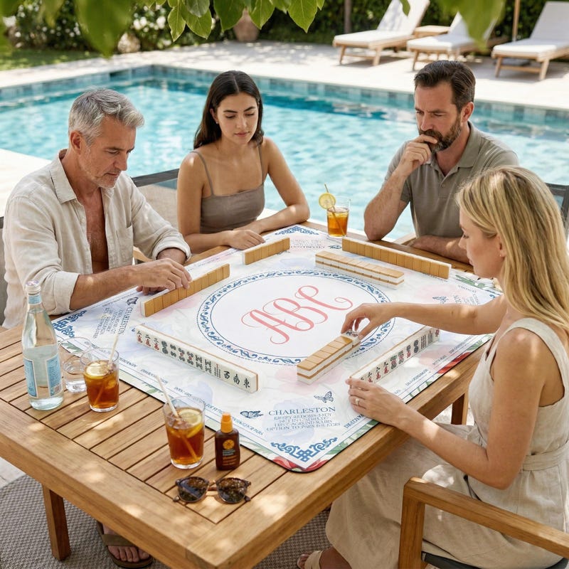 Mahjong Mat Custom Letter - Etsy