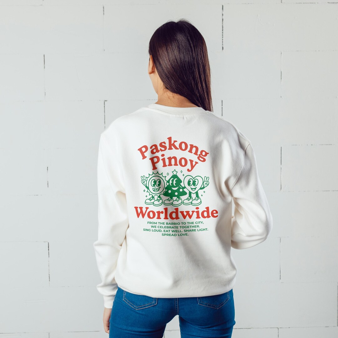 Paskong Pinoy Christmas Sweatshirt | Filipino Holiday - Etsy