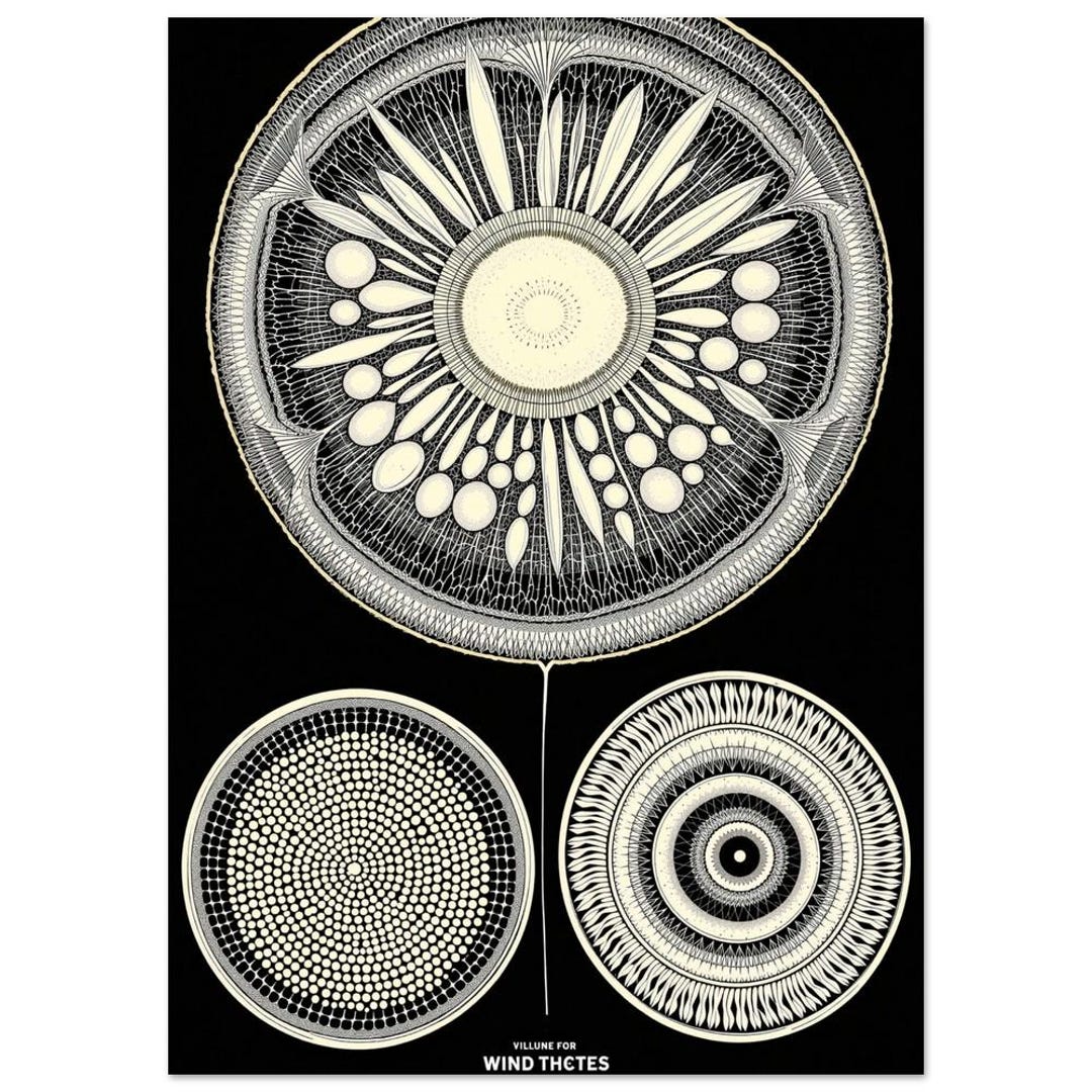 Vintage Botanical Cross Section Art Print Scientific Plant Illustration ...