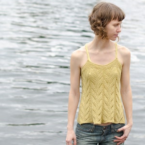 Agave Lace Tank PDF Knitting Pattern - Etsy