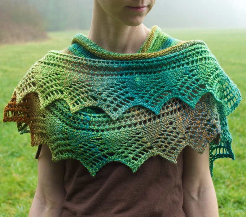 Sunlight on the Forest Floor Lace Shawl PDF Knitting Pattern - Etsy