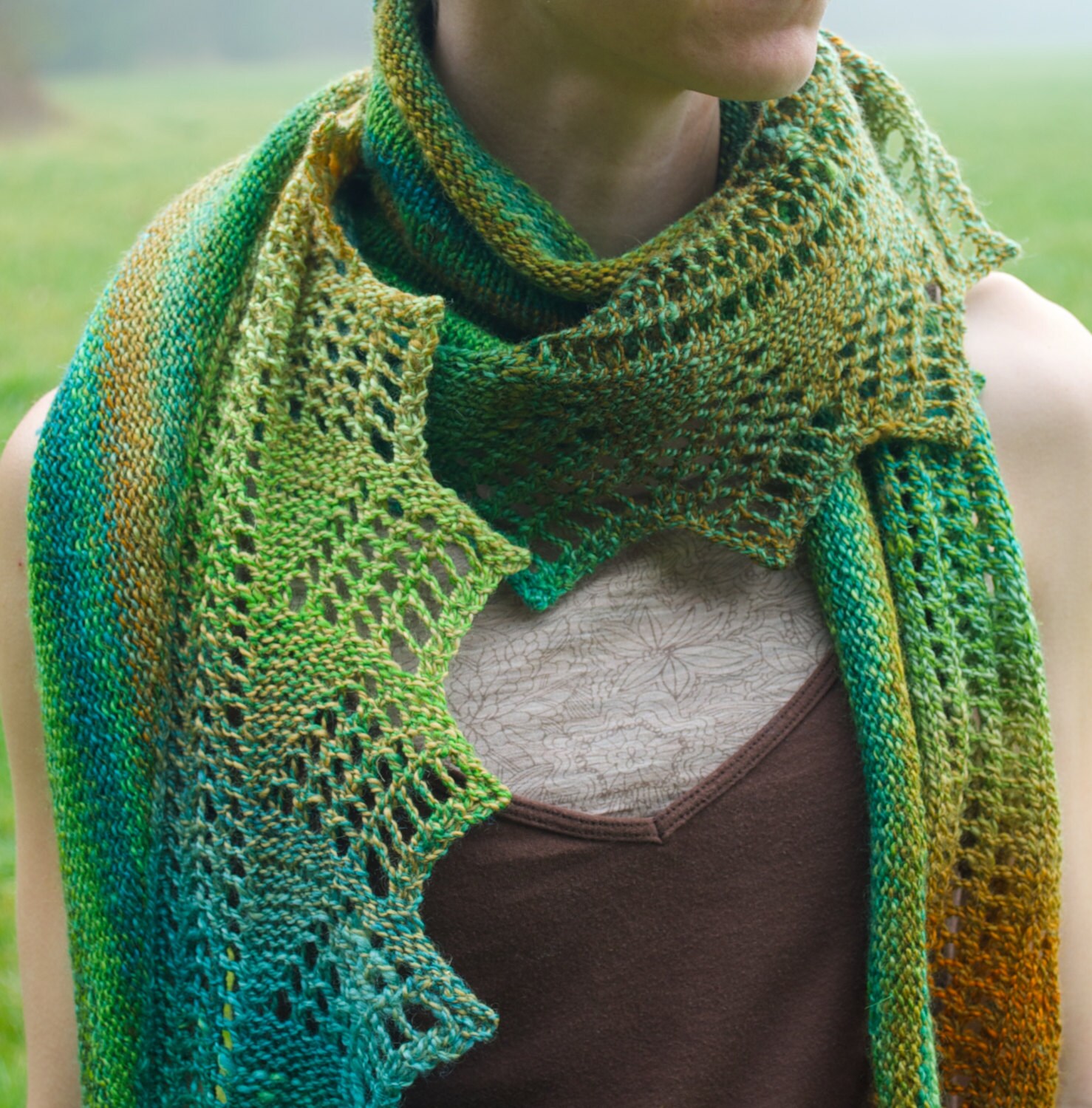 Sunlight on the Forest Floor Lace Shawl PDF Knitting Pattern - Etsy