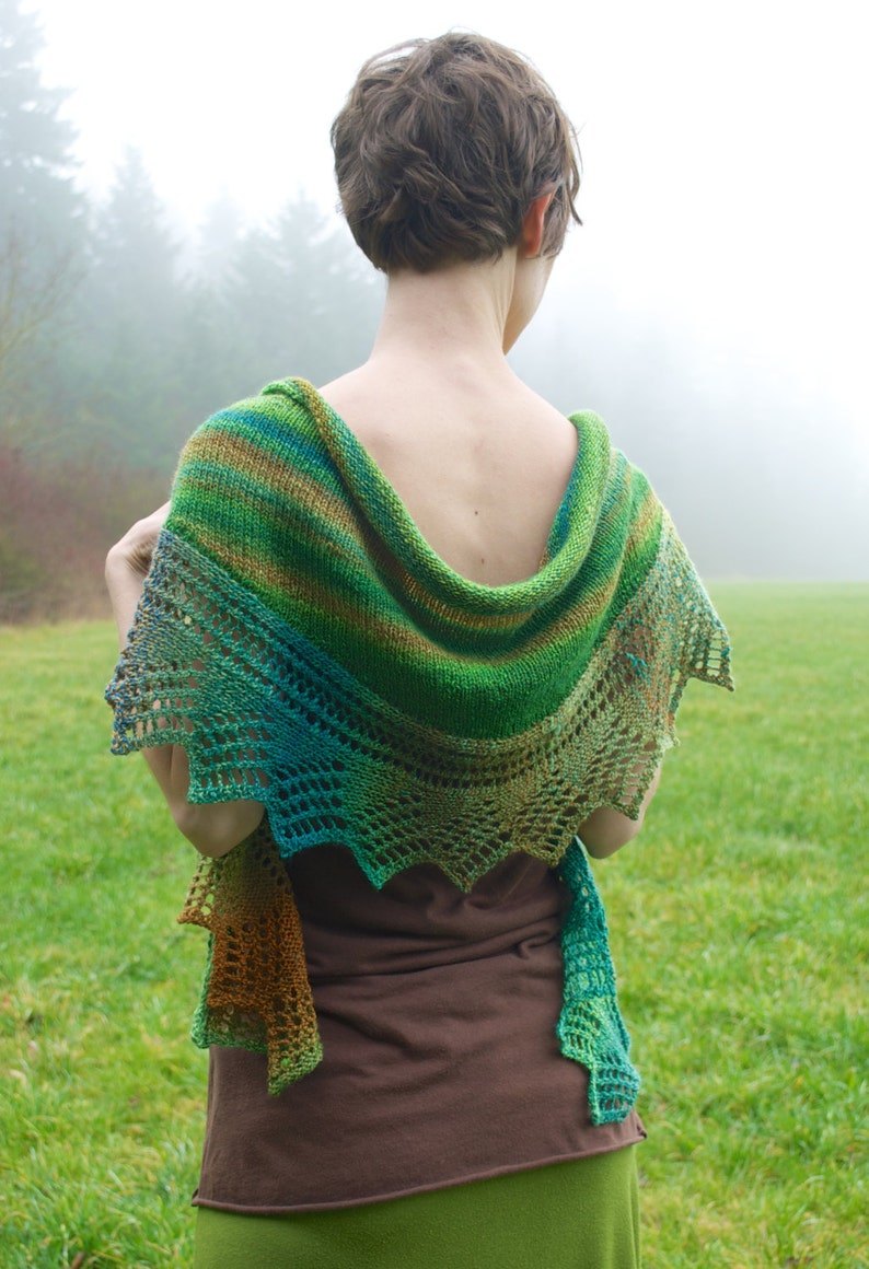 Sunlight on the Forest Floor Lace Shawl PDF Knitting Pattern - Etsy