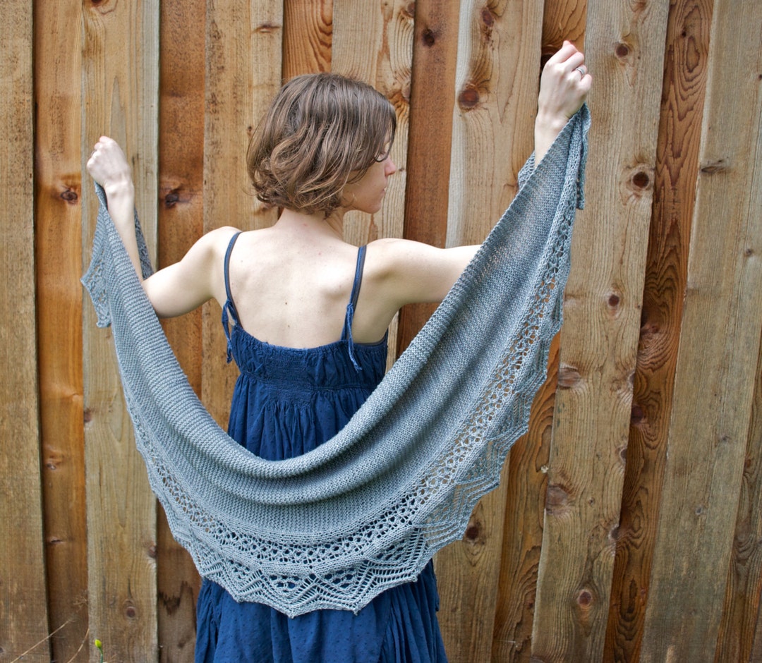 Flow Lace Shawl PDF Knitting Pattern - Etsy