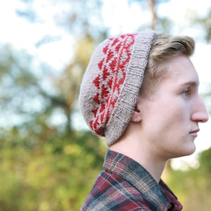 Hat PDF Knitting Pattern Color Work Tolt - Etsy