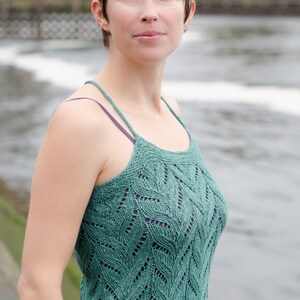 Agave Lace Tank PDF Knitting Pattern - Etsy