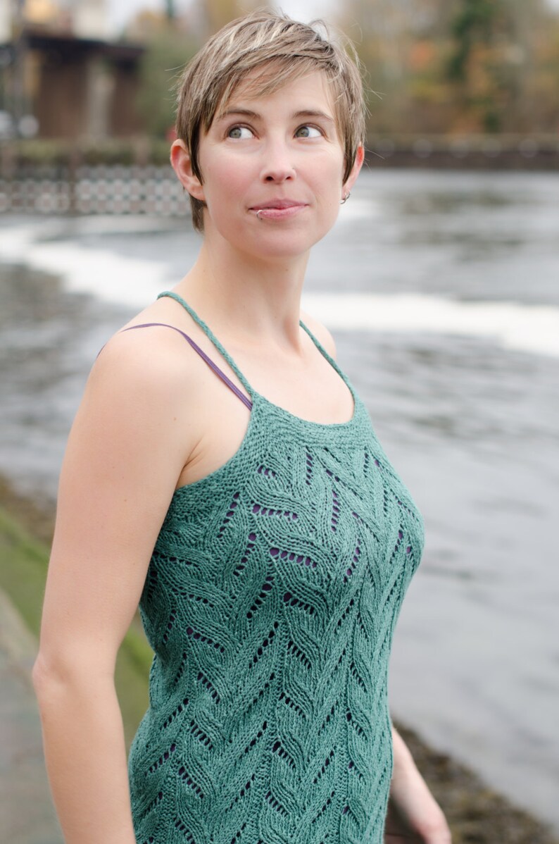 Agave Lace Tank PDF Knitting Pattern - Etsy