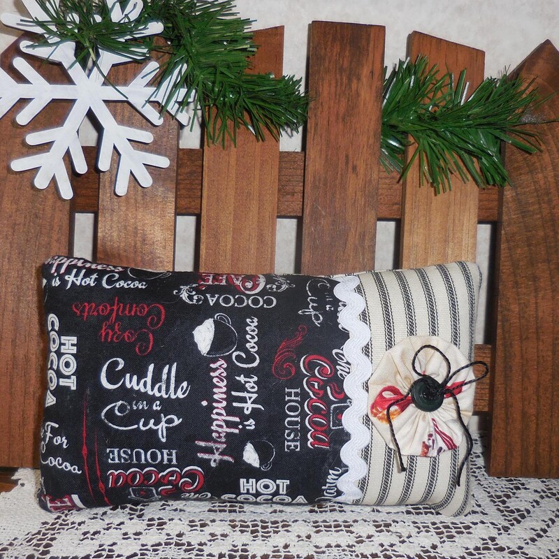 Hot Cocoa Pillow - Etsy