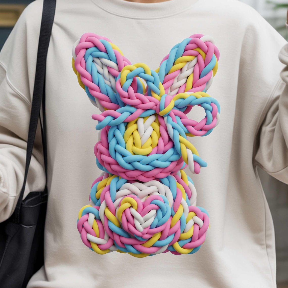 Leopard Easter Bunny Png Bundle, Faux Yarn Coquette Bow Spring ...