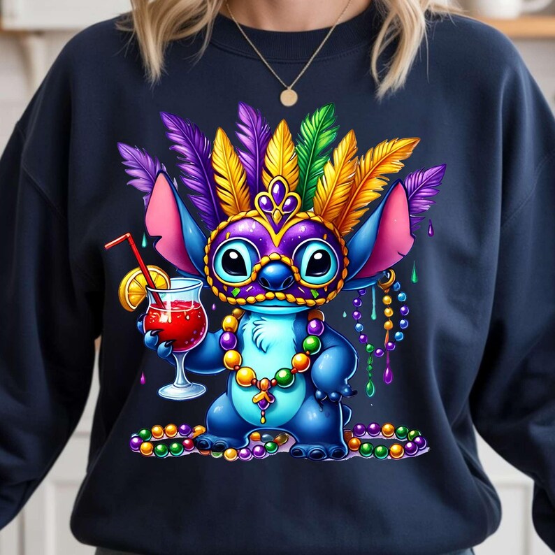 Stitch Mardi Gras Png Bundle: Lio and Stitch Louisiana Festival New ...