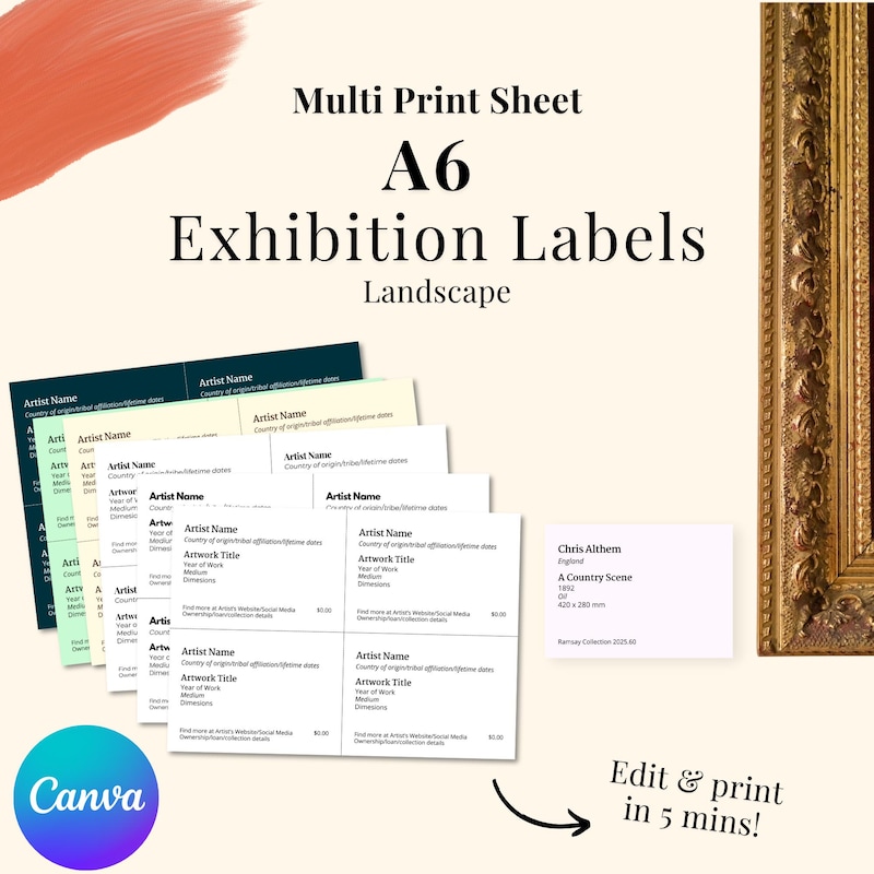 Custom Exhibit Stickers - Etsy