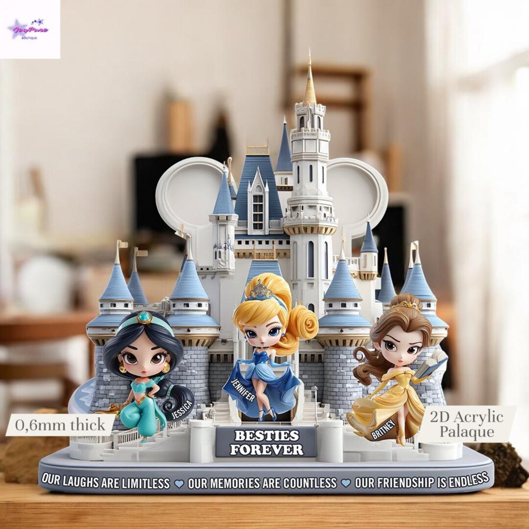 Bestie Tales Forever Acrylic Plaque, Princess Best Friends Inspired ...