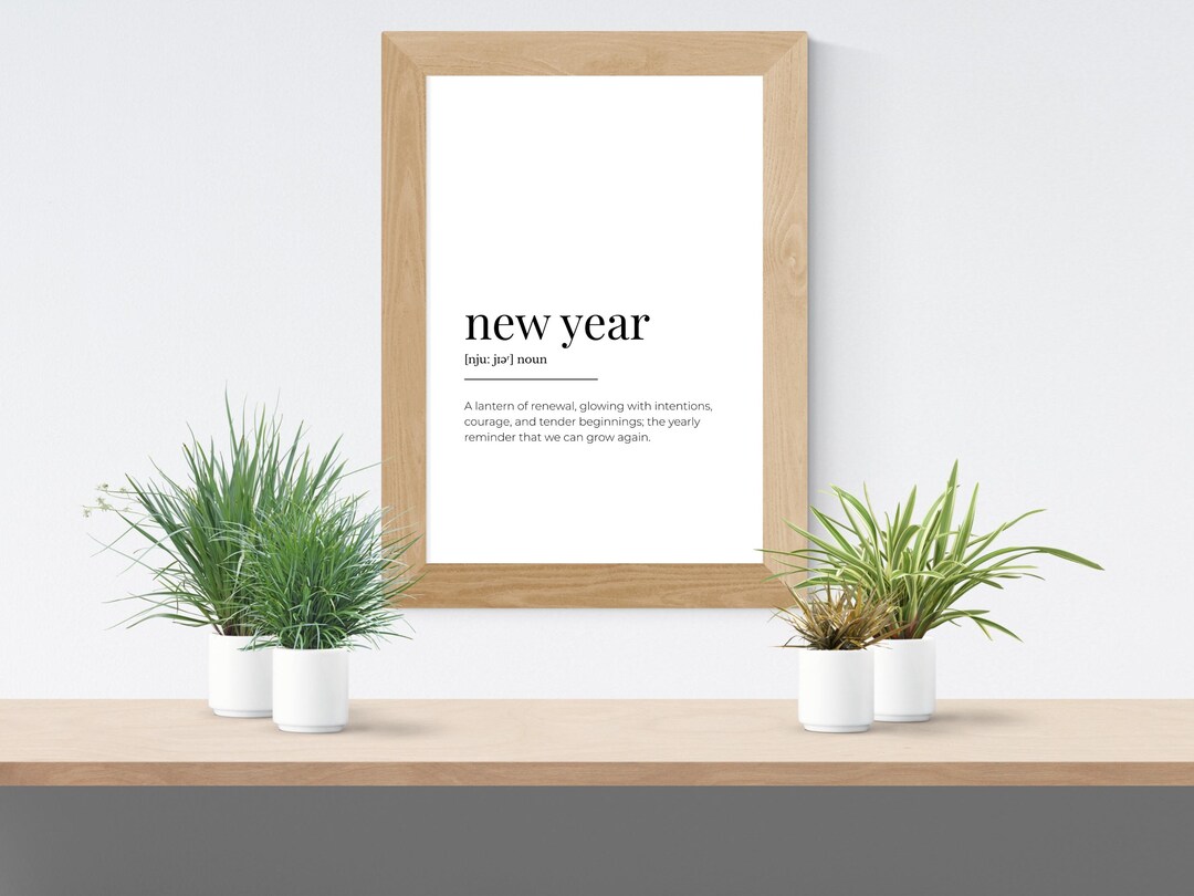 New Year Definition Print — A Lantern of Renewal | Inspirational Fresh ...
