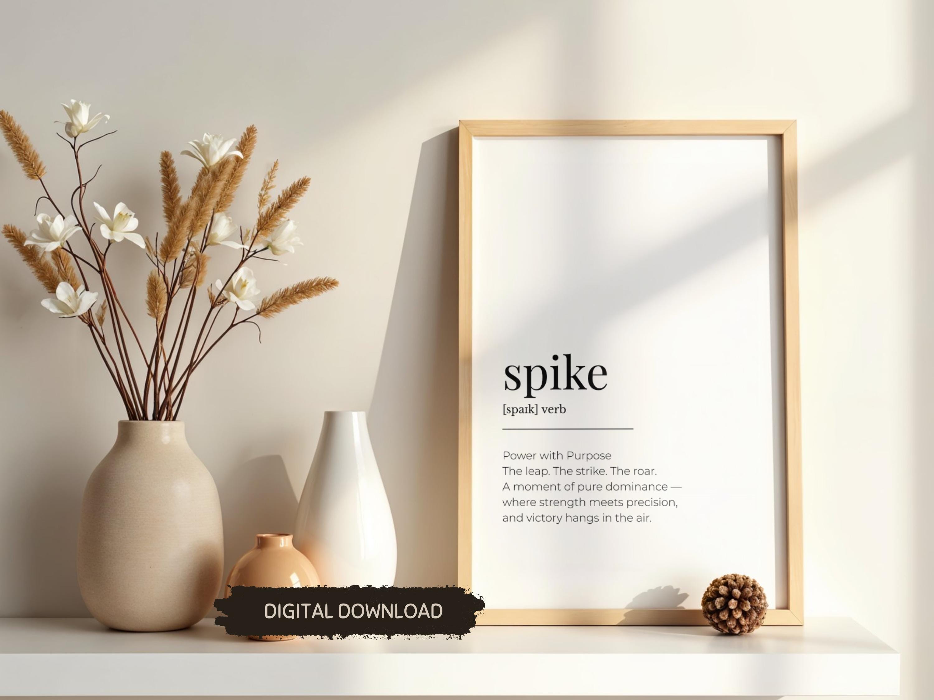 Volleyball Spike Definition Print - Power With Purpose | Volleyball ...