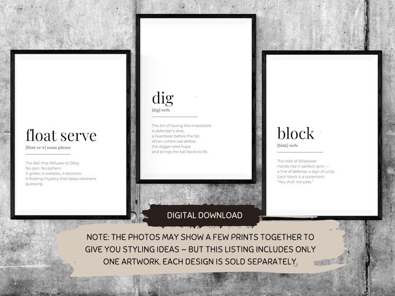 Volleyball Spike Definition Print - Power With Purpose | Volleyball ...
