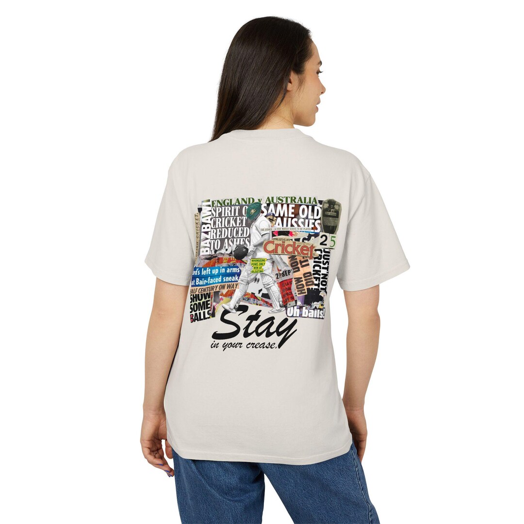Ashes Cricket 25/26 Stay in Your Crease Unisex Heavy Faded T-shirt - Etsy