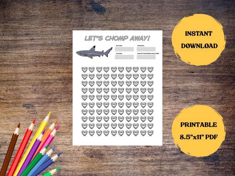 Debt Payoff Tracker Printable PDF Credit Card Shark Week - Etsy