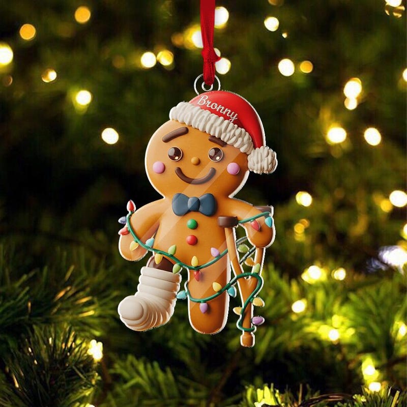 Broken Leg Gingerbread Man - Etsy