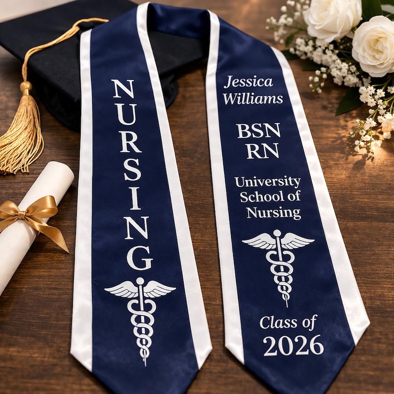 Nursing Graduation Stole - Etsy