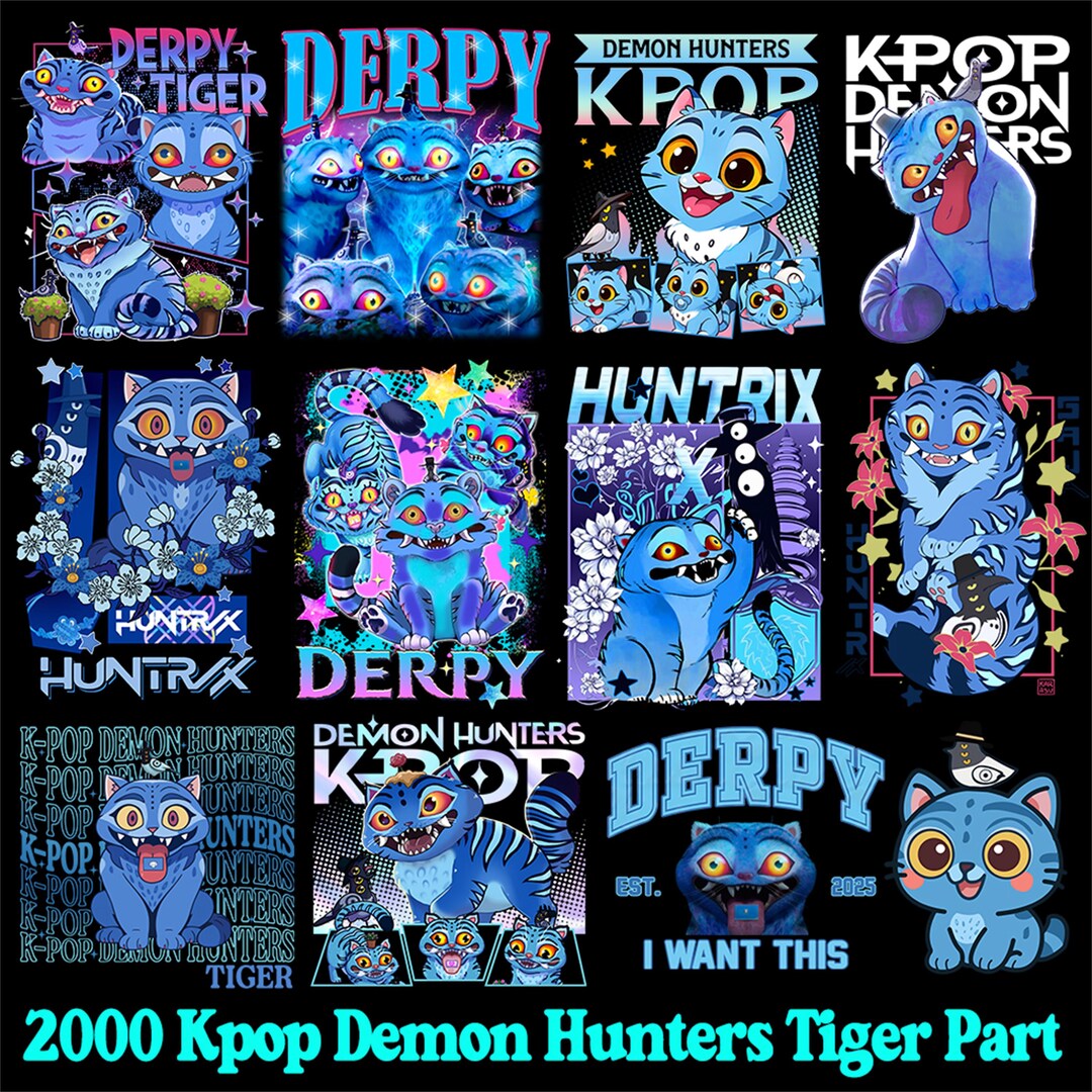Huntrix Kpop Demon Hunters Mega Bundle – 2000+ PNG PDF SVG Eps Dxf ...