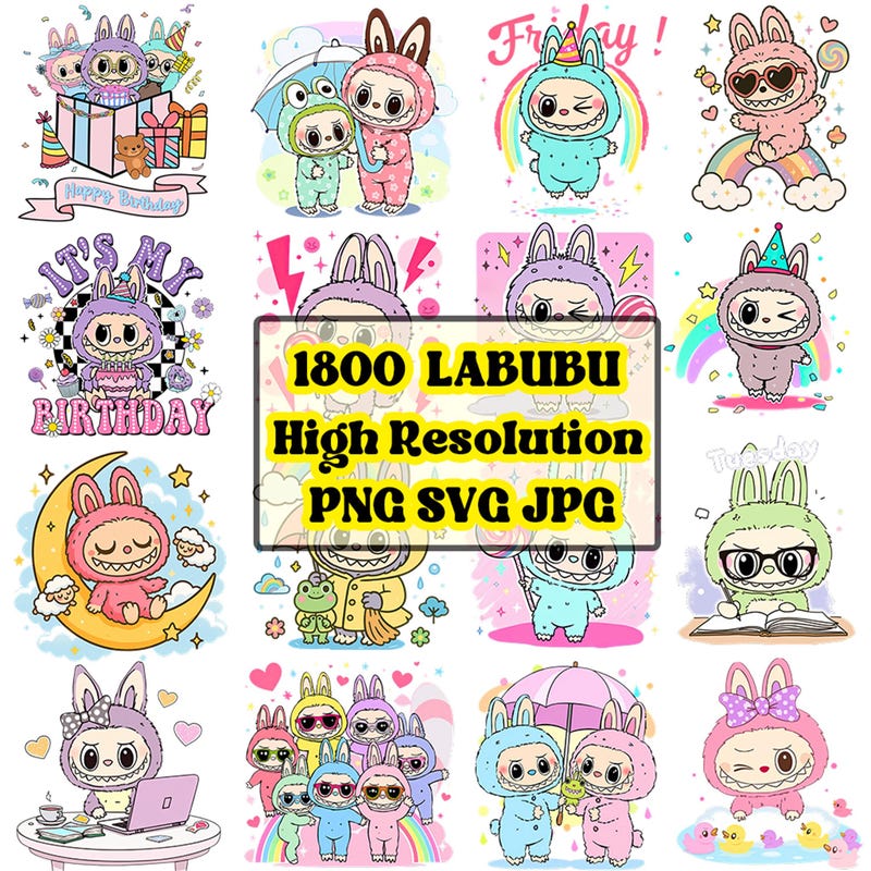 Labubu Png for Cake - Etsy