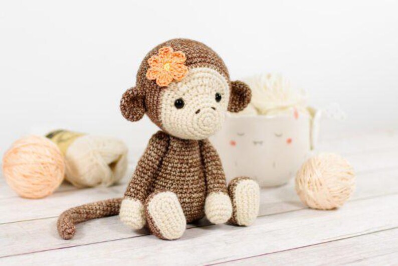 Amigurumi Monkey Crochet Pattern – DIY Jointed Toy (PDF Pattern) - Etsy