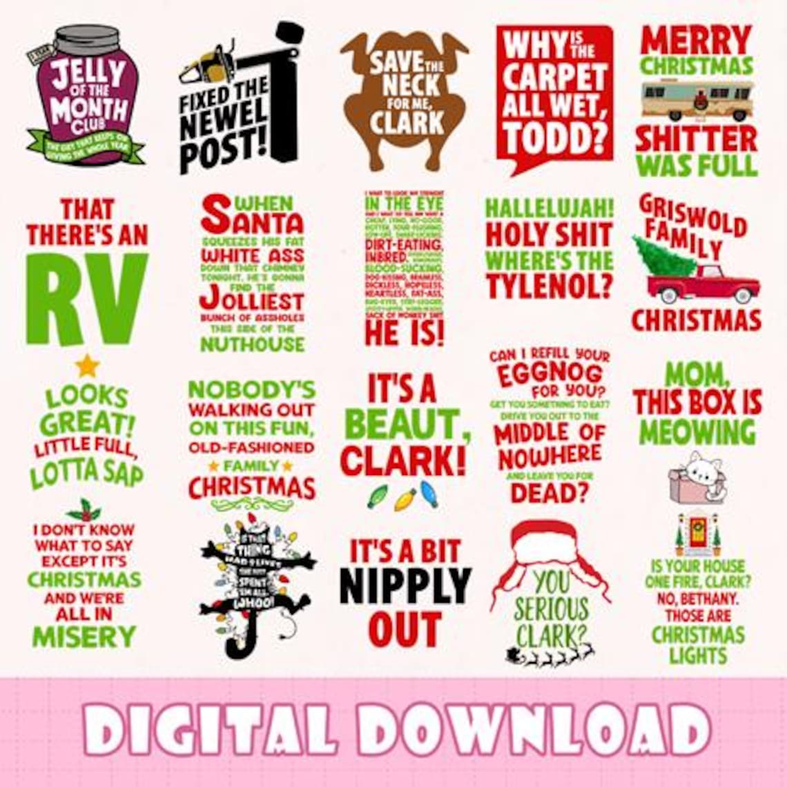 19+ Designs National Lampoon's Christmas Vacation PNG Bundle, Xmas ...