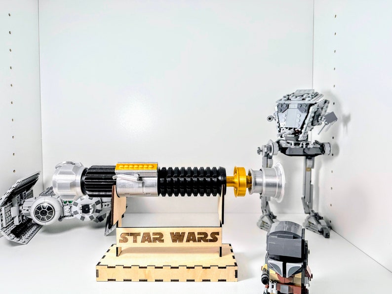 Obi-wan Kenobi Star Wars Lightsaber With Stand - Etsy
