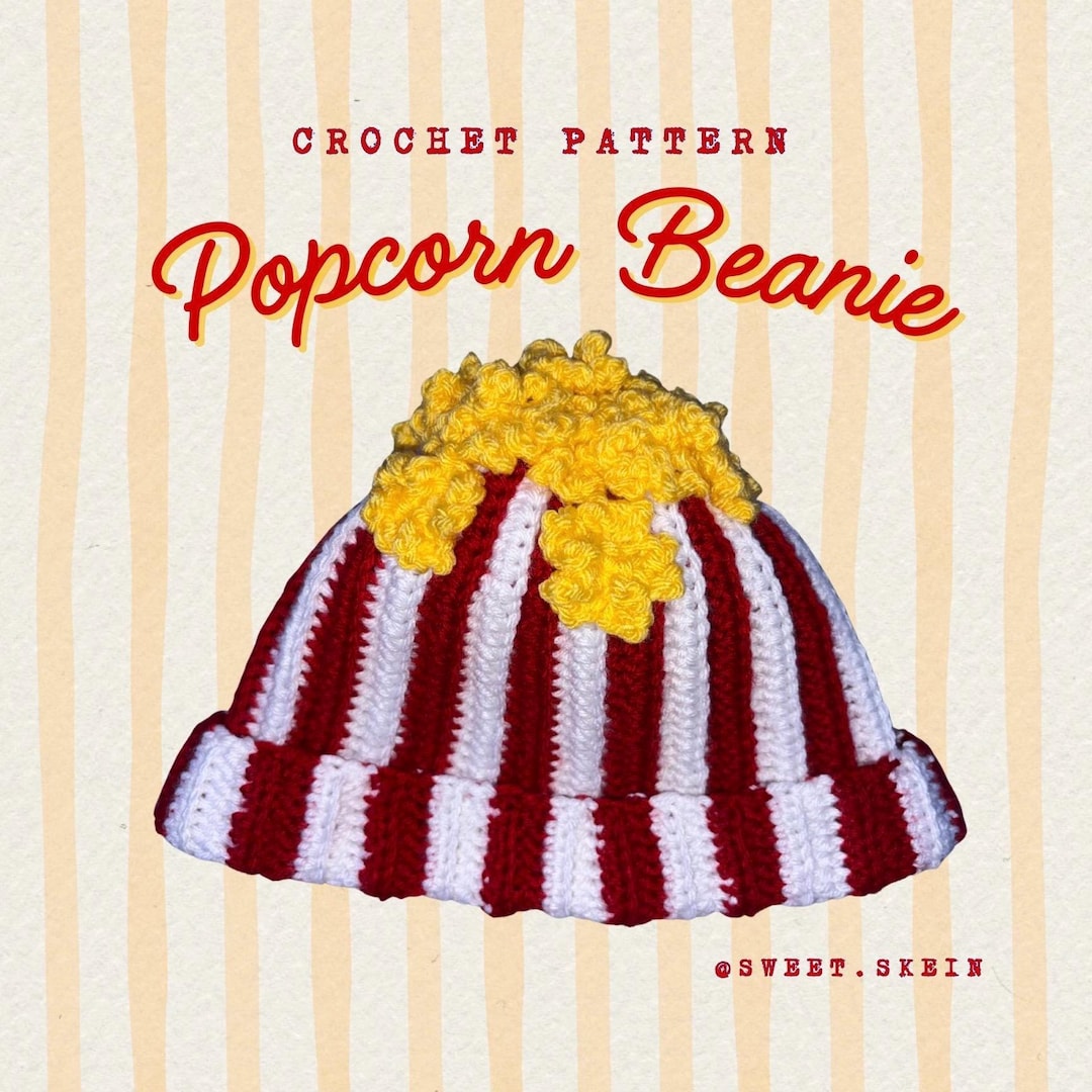 Popcorn Beanie Crochet Pattern - Etsy