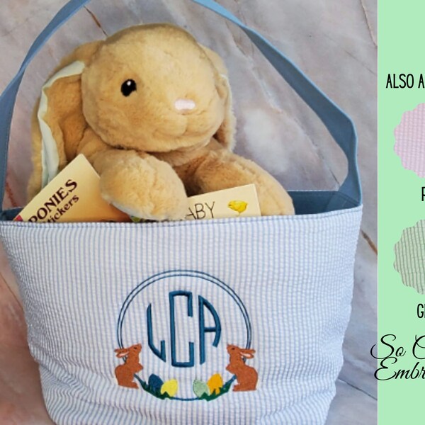 Monogram Easter Basket - Etsy