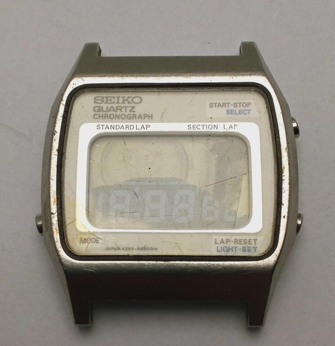 Seiko Quartz A229-5010 Chronograph Vintage Watch for Parts - Etsy