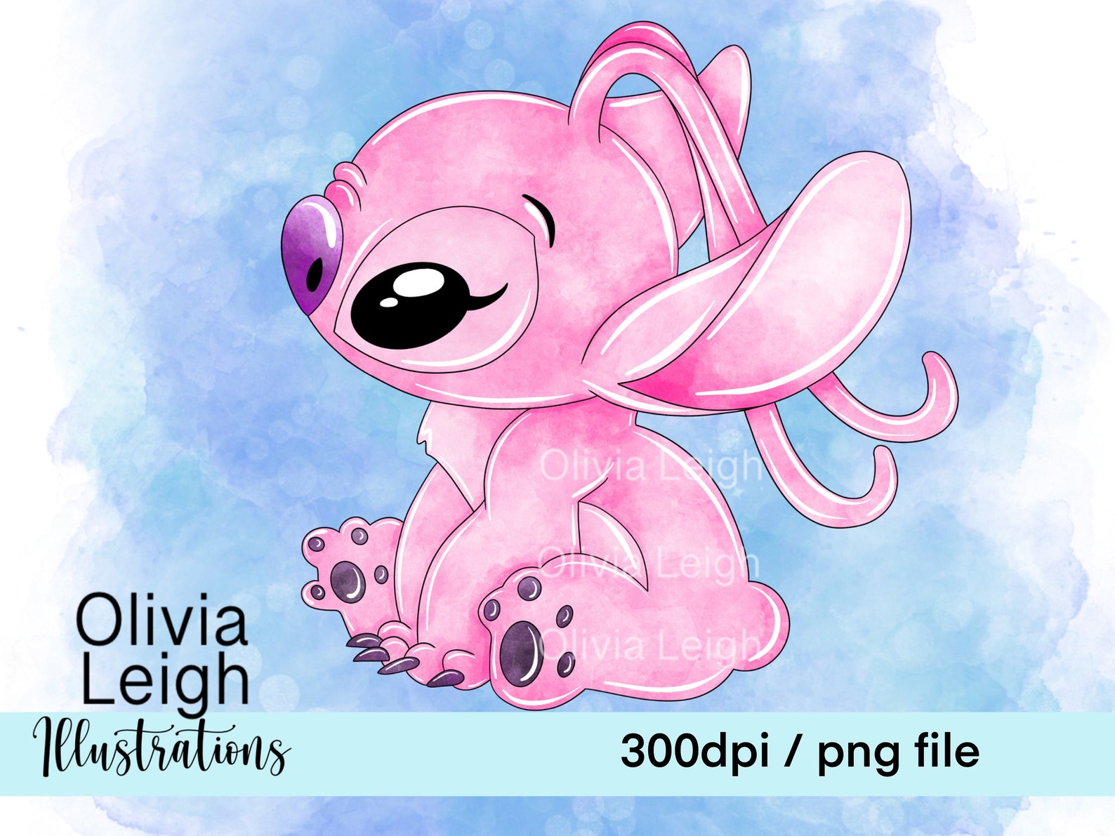 Stitch Angel Cute Clipart PNG Files DIGITAL DOWNLOAD - Etsy