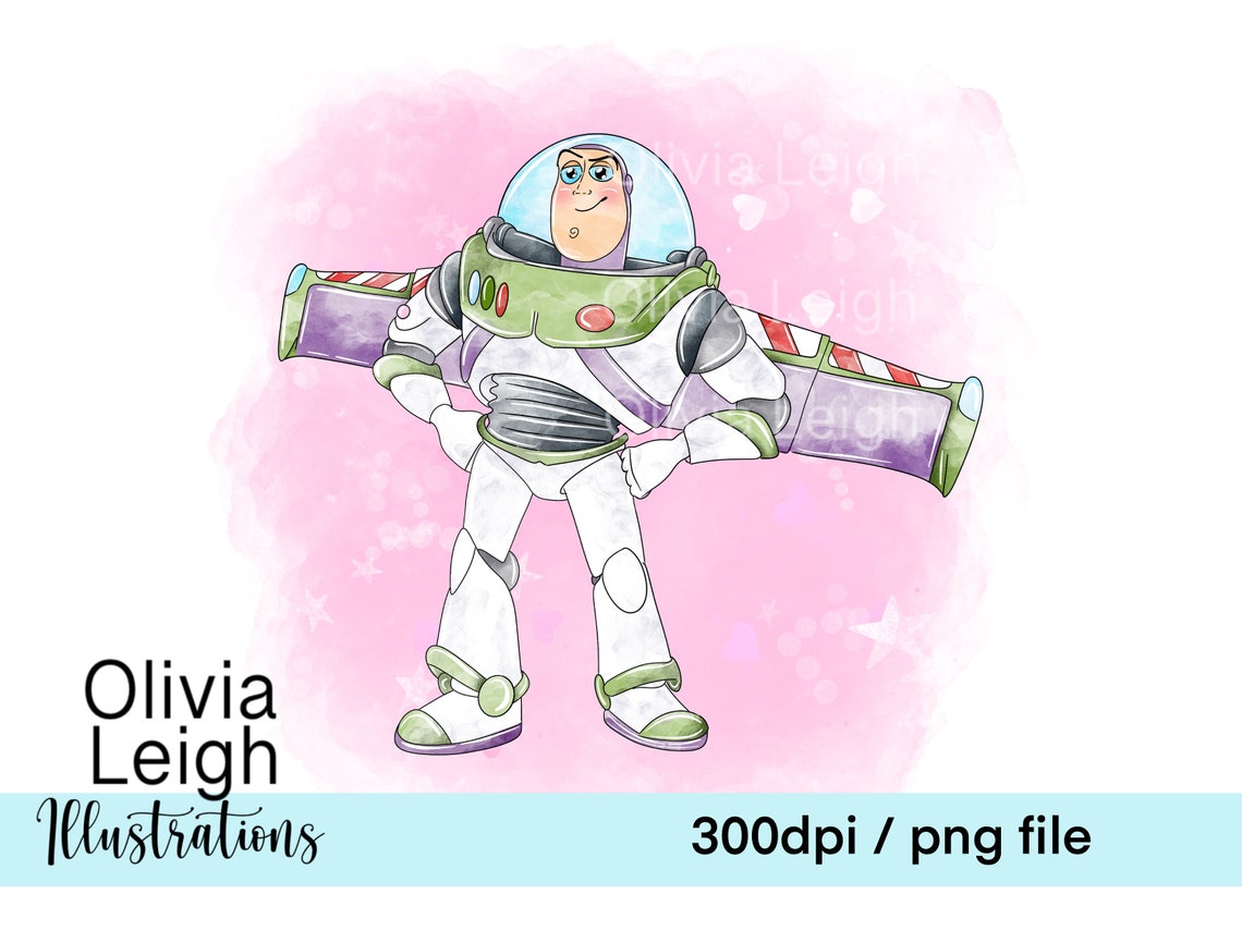 Toy Story Buzz Lightyear Cute Clipart PNG Files DIGITAL DOWNLOAD ...