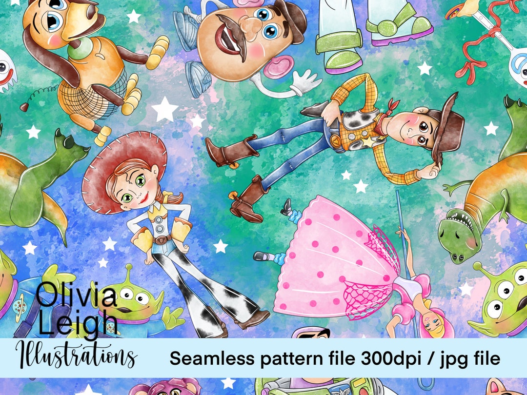 Toy Story Seamless Repeat Pattern. Digital Paper. DIGITAL - Etsy